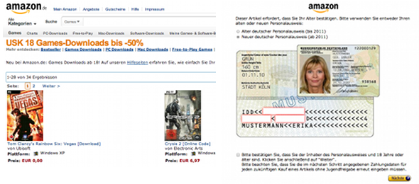 Amazon.de: Download-Kauf von "USK 18"-Spielen ab sofort möglich