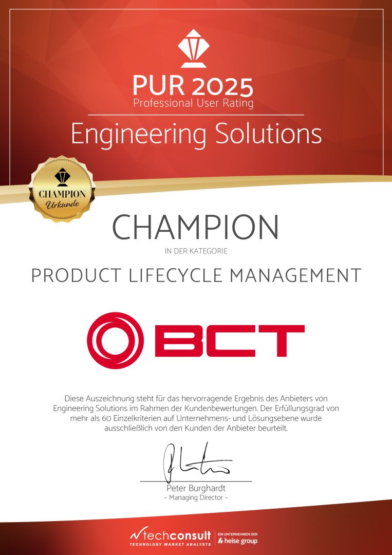 BCT Technology AG erneut als Champion im Professional User Rating ...