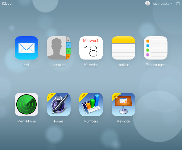 Apple taucht die iCloud schon jetzt ins iOS 7-Design