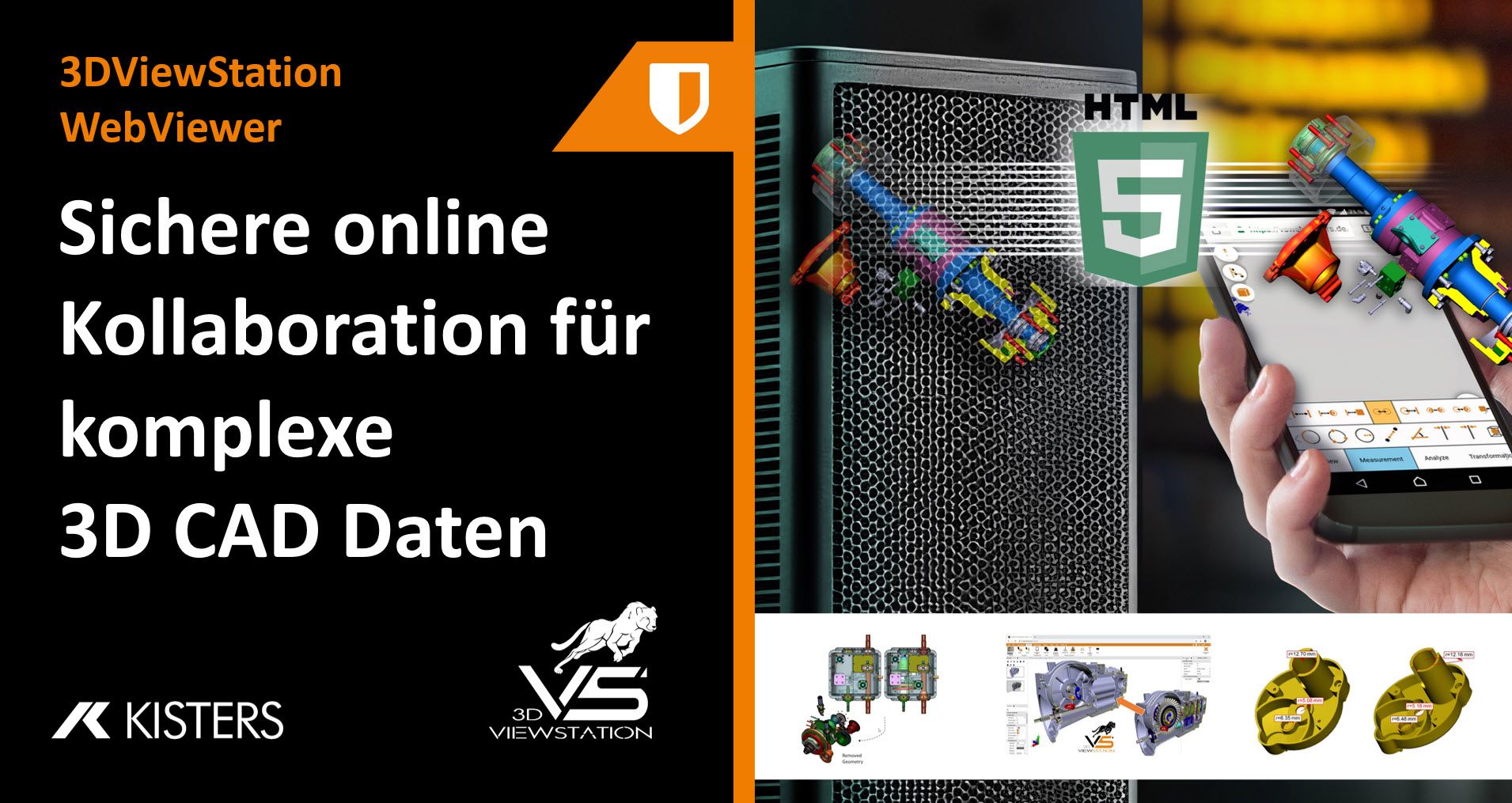 KISTERS 3DViewStation: Schutz sensibler 3D CAD Daten, egal von wo Sie arbeiten