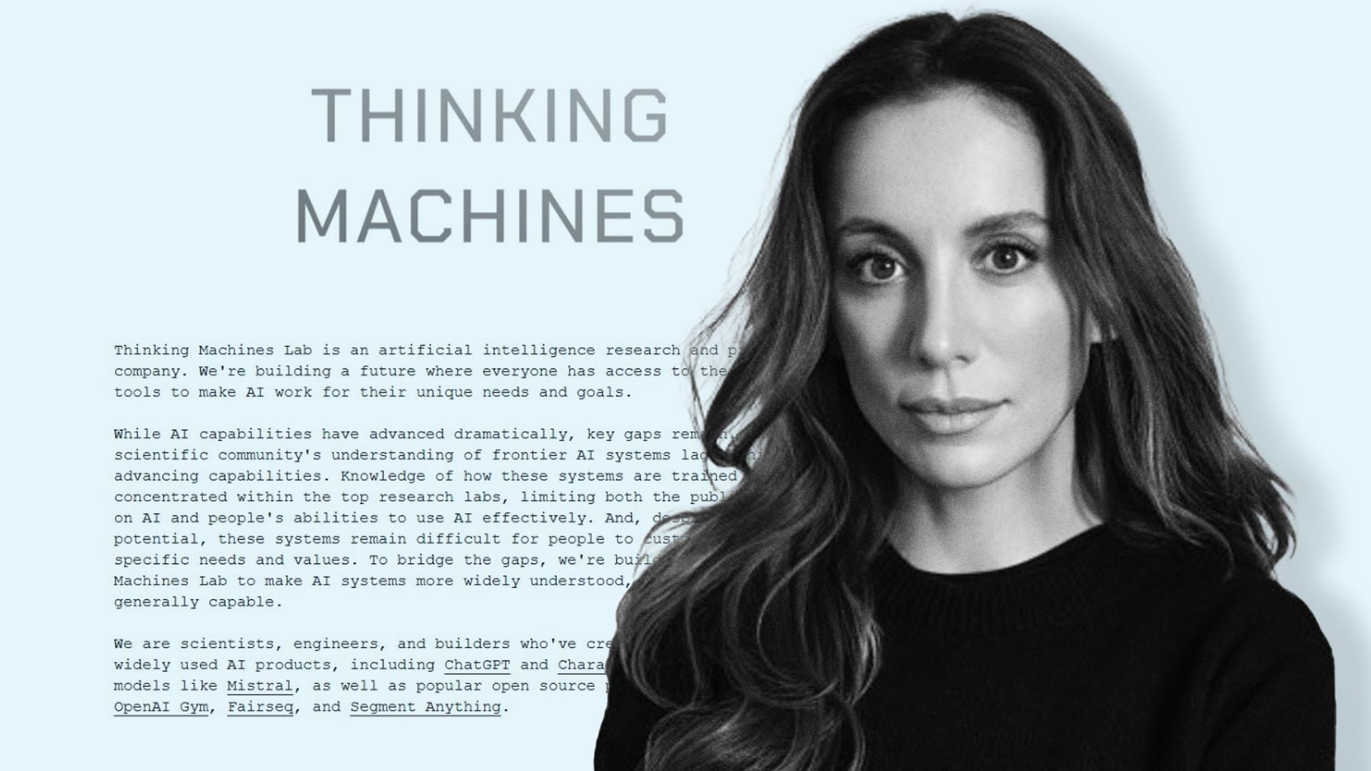 Mira Murati startet neue KI-Firma: Thinking Machines Lab mit ...