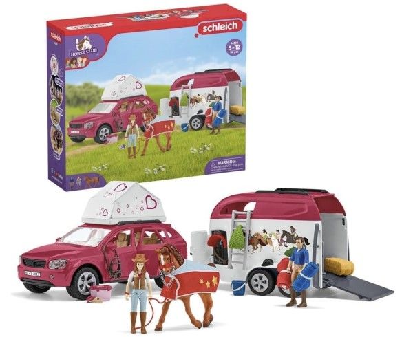 Wunderbar Schleich Pferdeanhanger Mit Auto Fotos